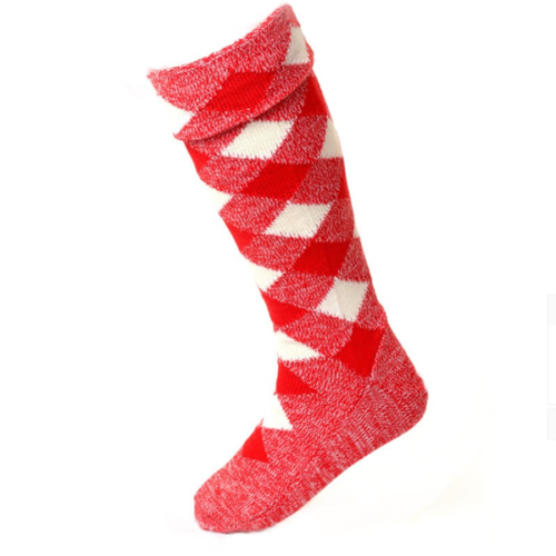 Red/White Regimental Diced Kilt Socks | Kilt Socks UK | Premium Kilt ...