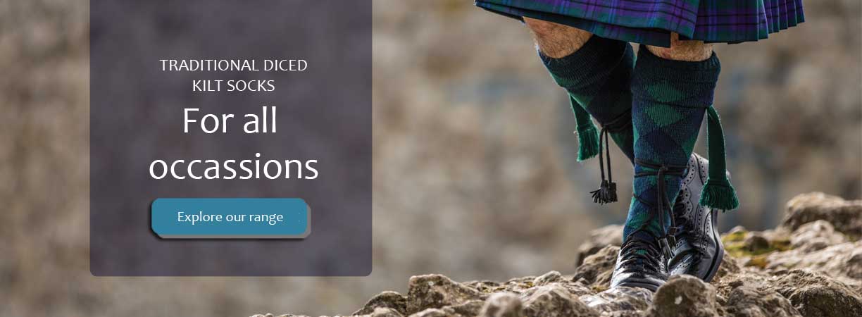 Kilt Socks and Kilt Hose | Kilt Flashes | Free UK delivery