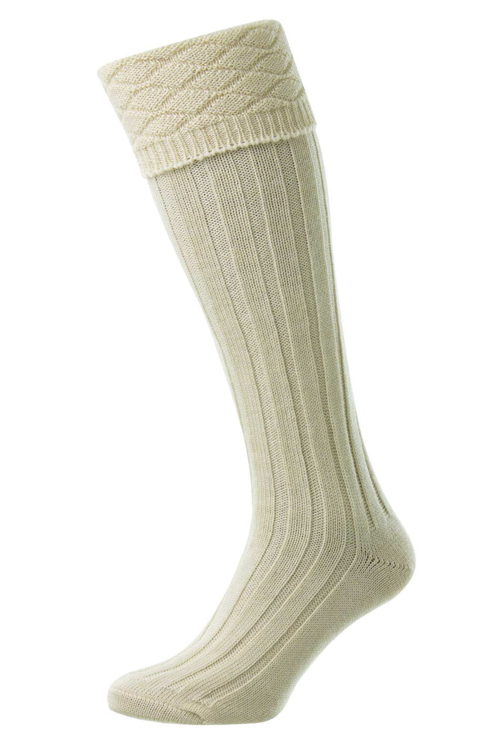 Ecru kilt socks (premium) | Ecru hose | Kilt Socks UK | Premium Kilt ...